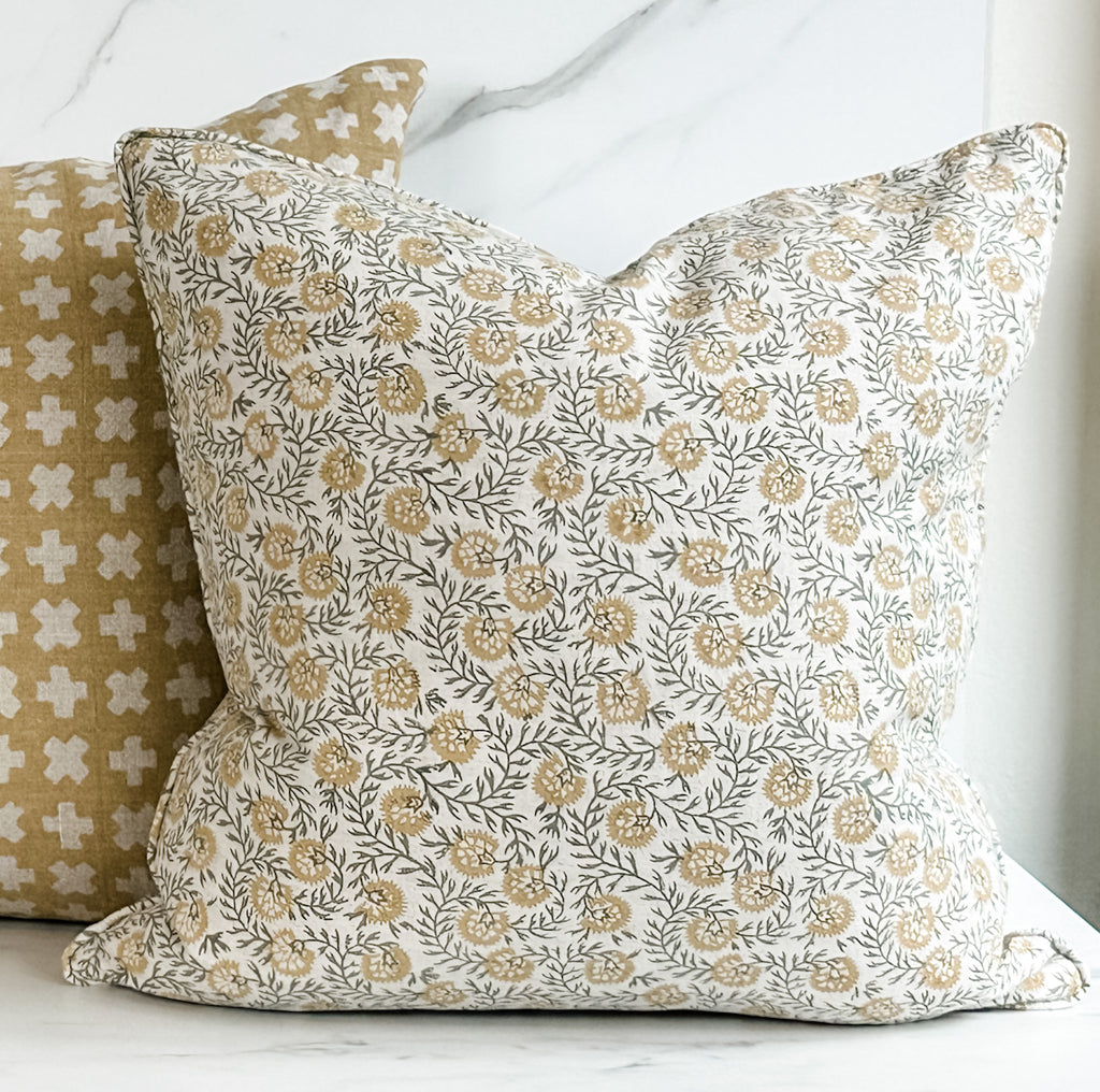 Bogo in Midnight Pillow 22x22 – Bastideaux Artisan Textiles