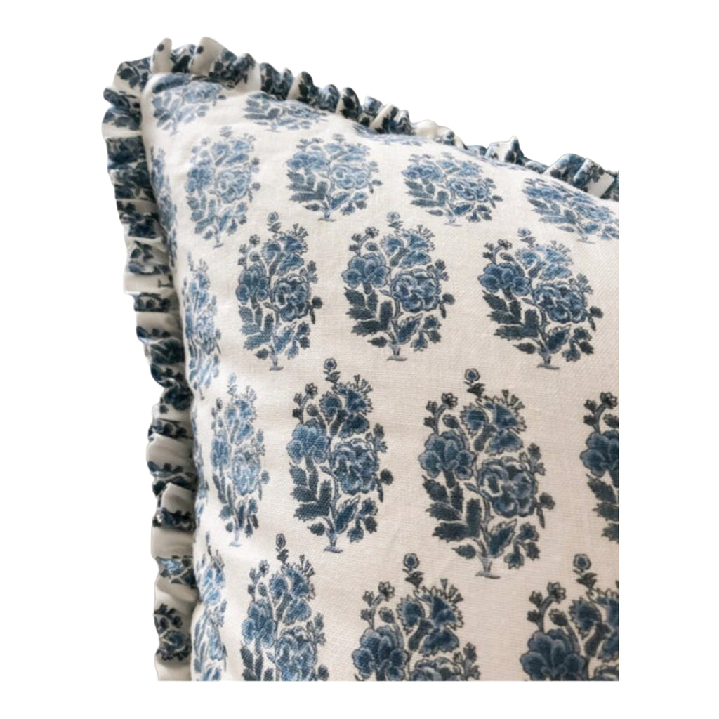 Bogo in Midnight Pillow 22x22 – Bastideaux Artisan Textiles